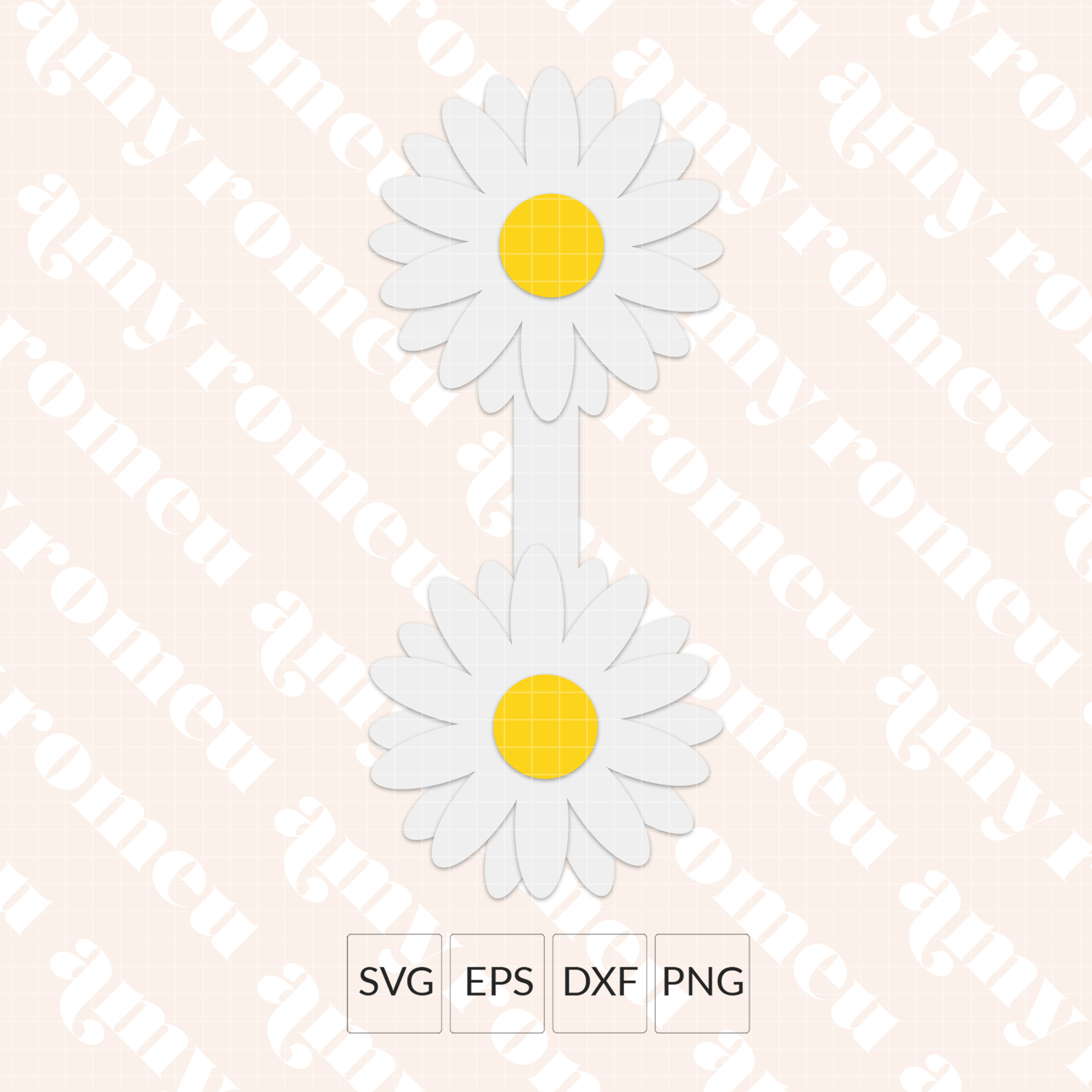 Daisy Keychain SVG – Amy Romeu