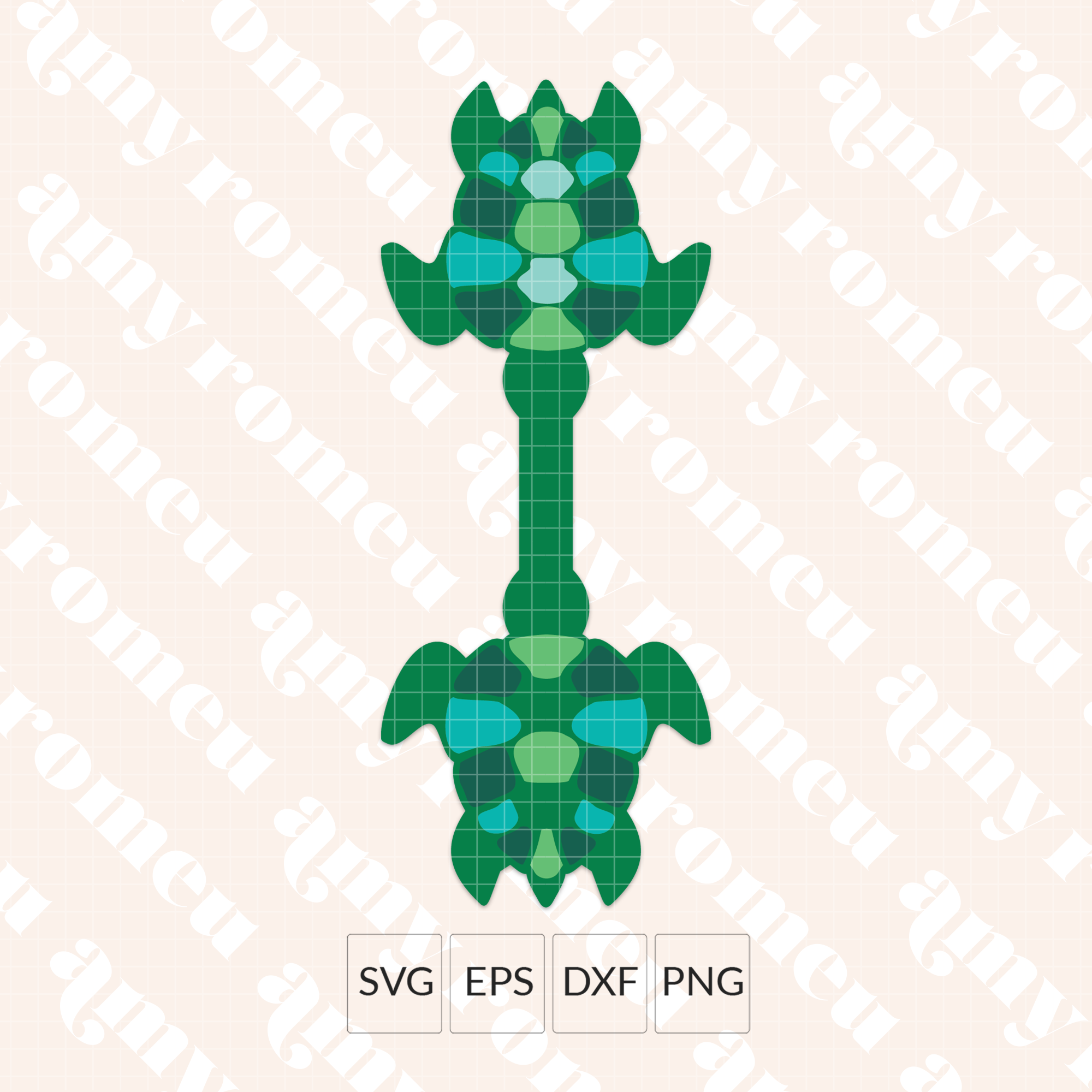 Turtle Keychain SVG – Amy Romeu