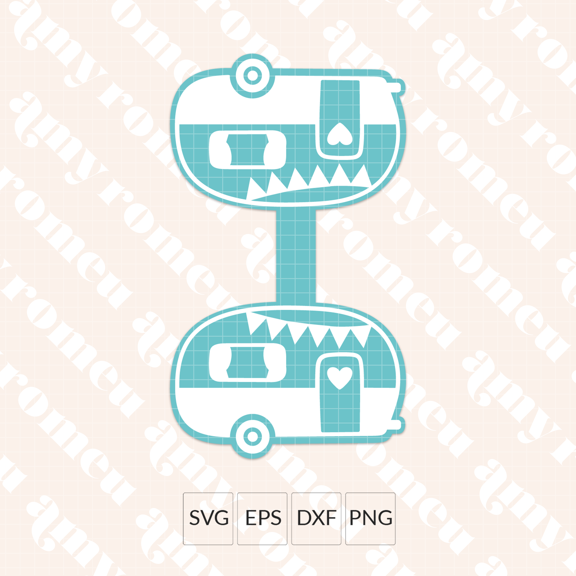Vintage Camper Faux Leather Key Chain SVG – Amy Romeu