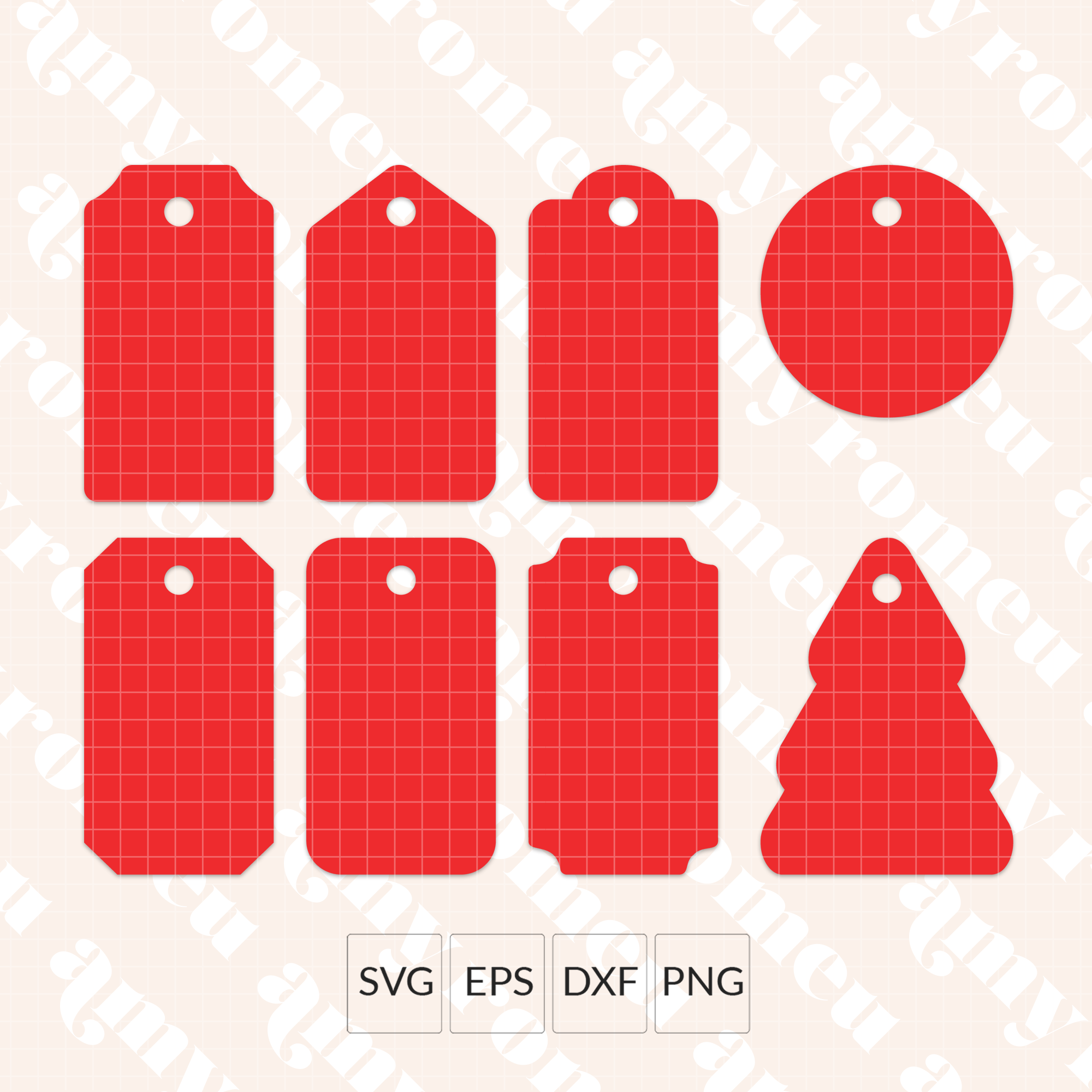 Faux Leather Stocking Name Tags SVG – Amy Romeu