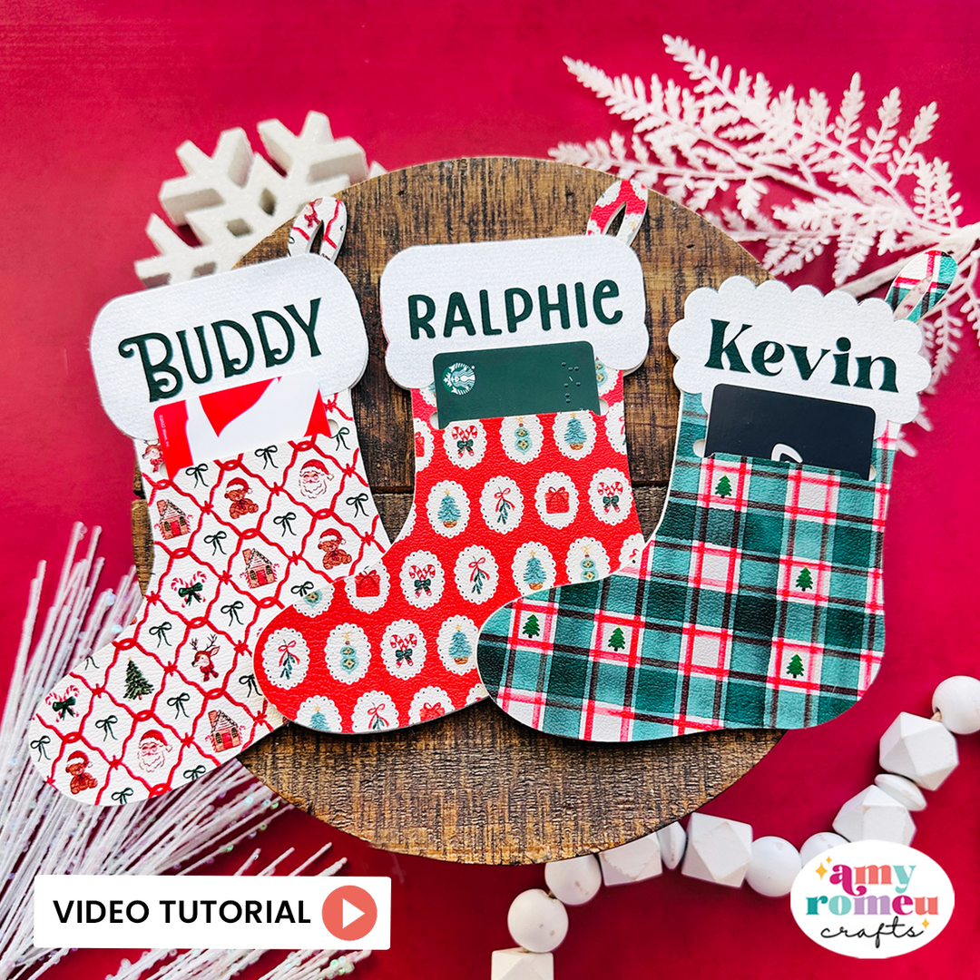 Set of 3 Stocking Gift Card Holders SVG & Video Tutorial – Amy Romeu