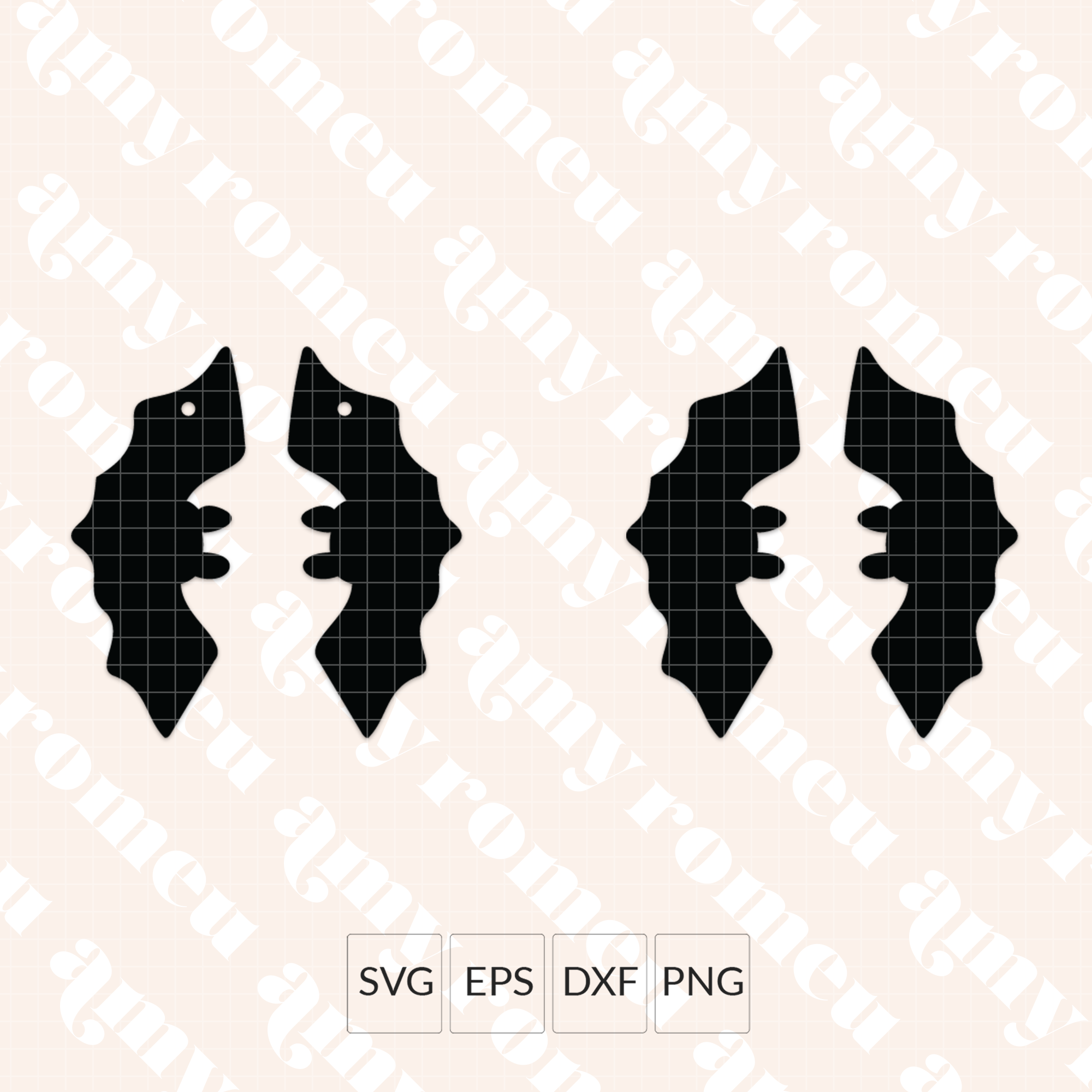 Bat Earring SVG – Amy Romeu