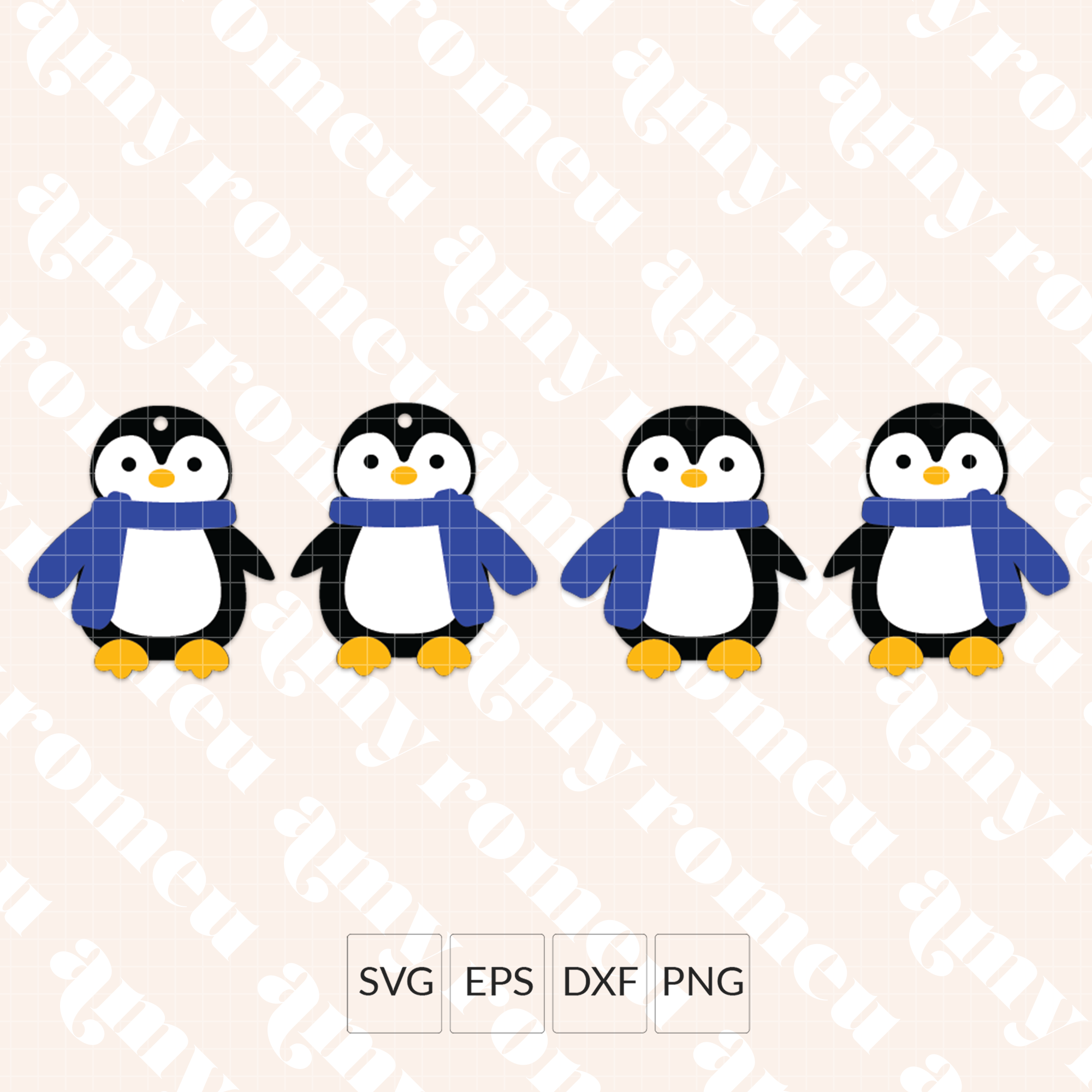 Penguin Earrings SVG – Amy Romeu